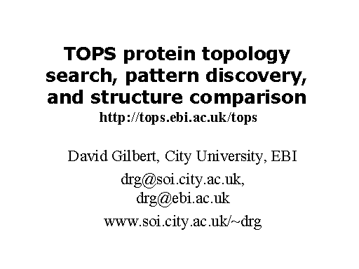 TOPS protein topology